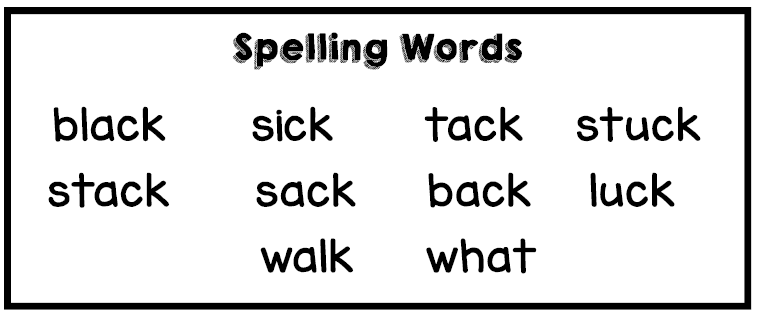 1st Grade / HF (Sight) Words & Spelling Words