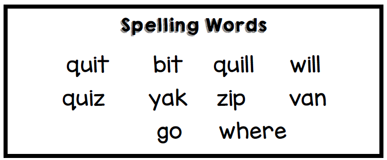 1st Grade / HF (Sight) Words & Spelling Words