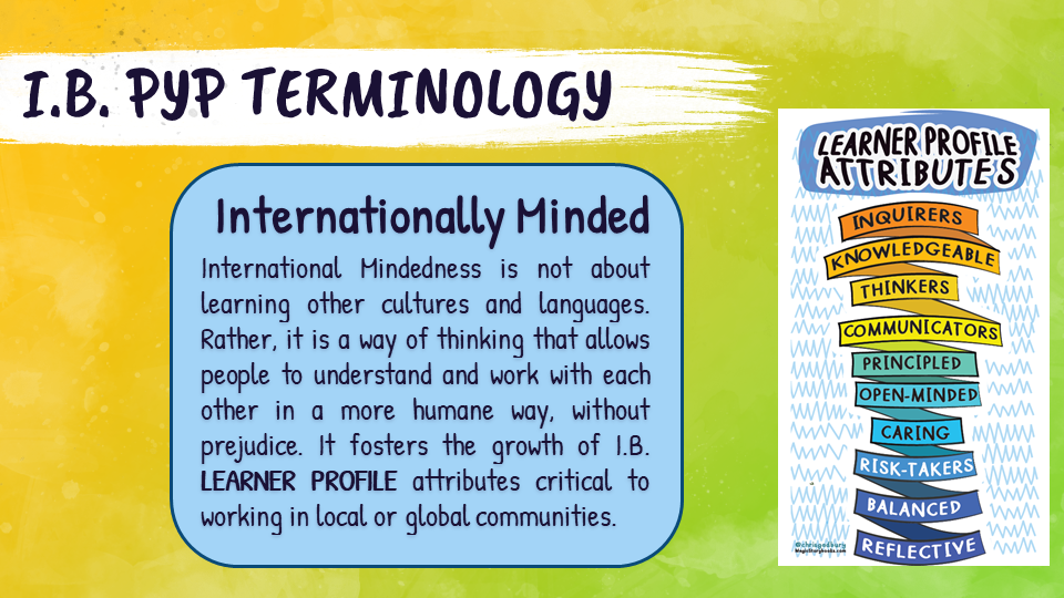 IB Primary Years Programme / IB Primary Years Programme