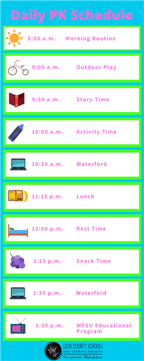 At Home Learning Activities and Resources / Daily Pre-K Schedule